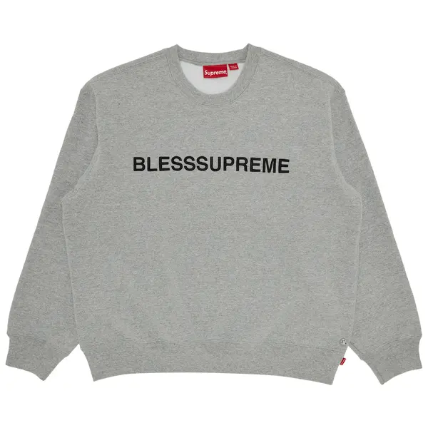 トップス Supreme x BLESS Crewneck Heather Grey L Supreme BLESS Crewneck (FW23) - $158