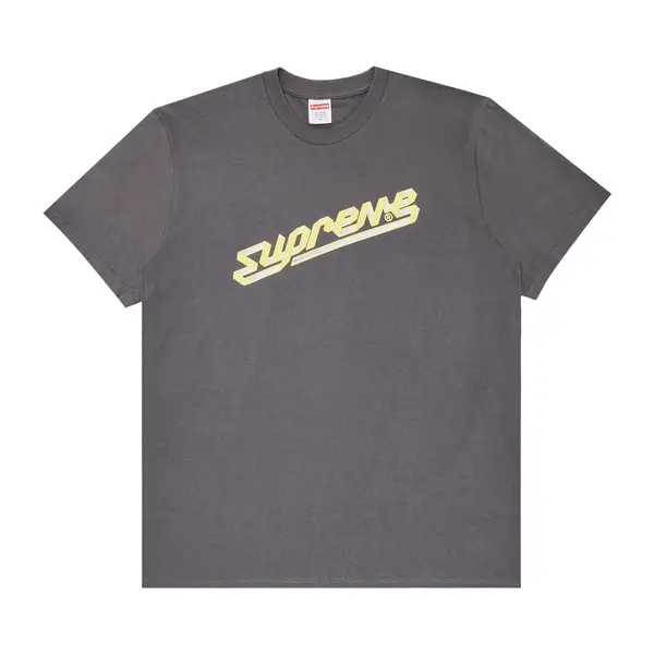 Supreme Banner Tee 'charcoal - Grey
