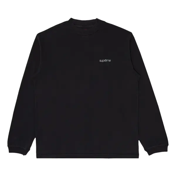 Supreme Mock Neck Top - Black
