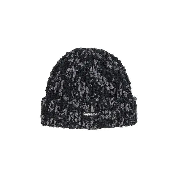 Supreme Chenille Beanie - Black