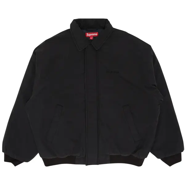 Supreme Peace Embroidered Work Jacket - Black | Editorialist