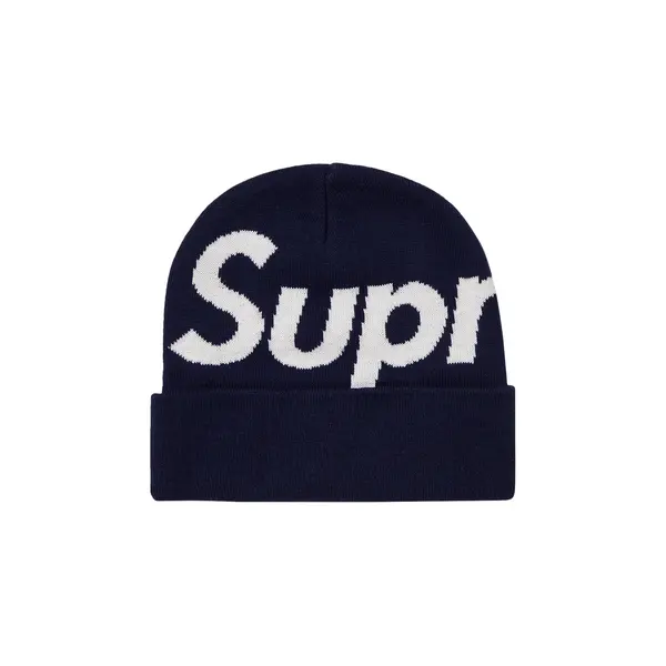 Supreme Big Logo Beanie - Blue