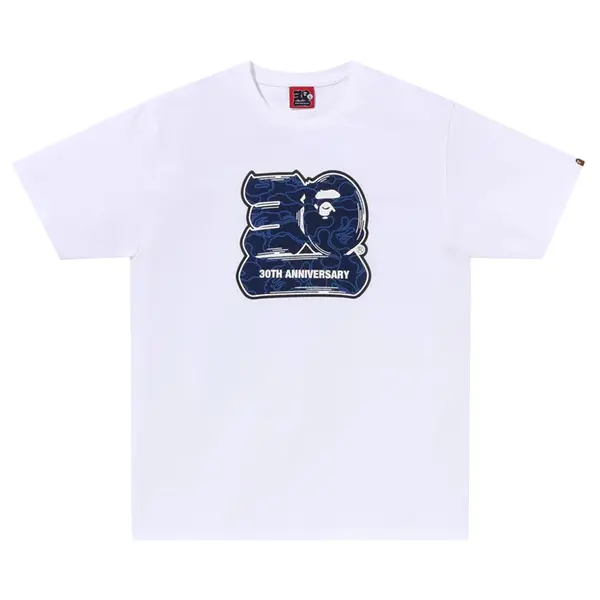 A BATHING APE 30th Anniversary Tee #2 /navy - White