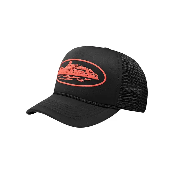 CORTEIZ Alcatraz Premium Trucker Cap - Black