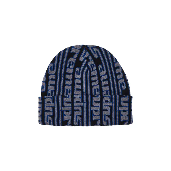 Supreme Vertical Logo Beanie - Black
