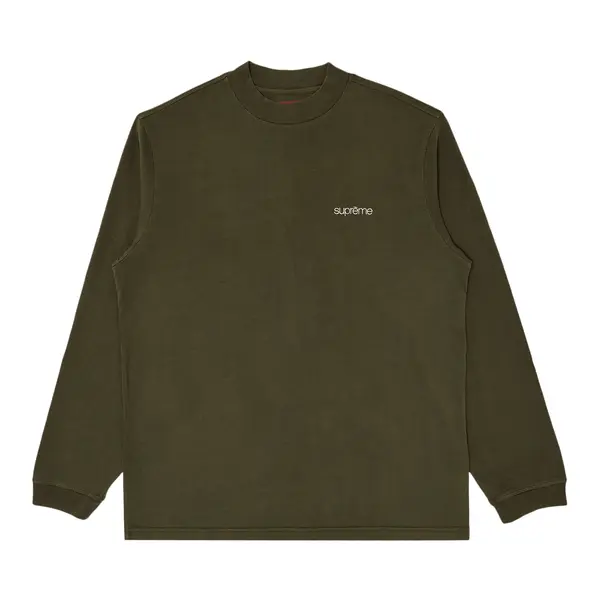 Supreme Long-sleeve Mock Neck Top - Green