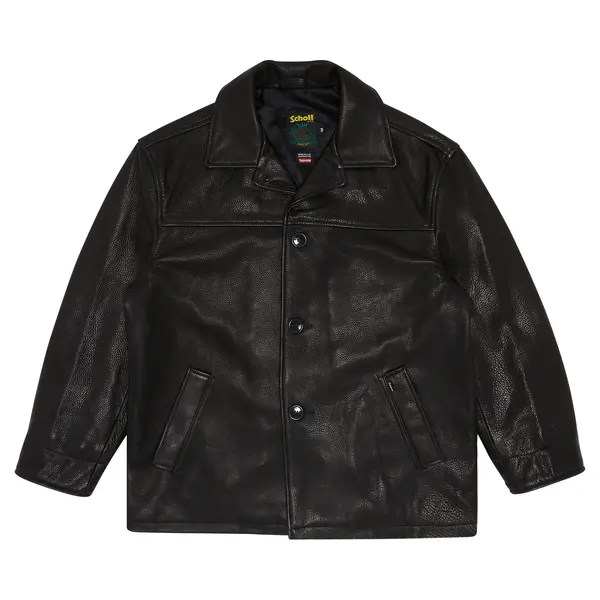 Supreme X Schott Leather Car Coat