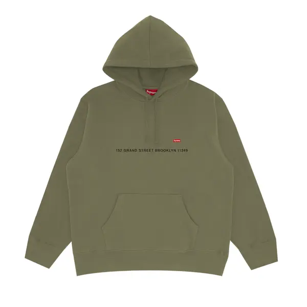 supreme Small Box Hooded Sweatshirt オリーブ Supreme-Small-Box-Drawcord-