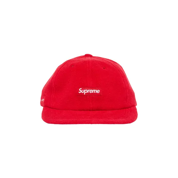 Supreme Polartec Small Box 6-panel Cap - Red