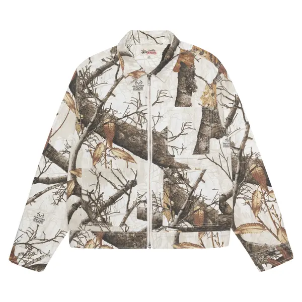 StÜssy Realtree Edge Zip Work Jacket - White