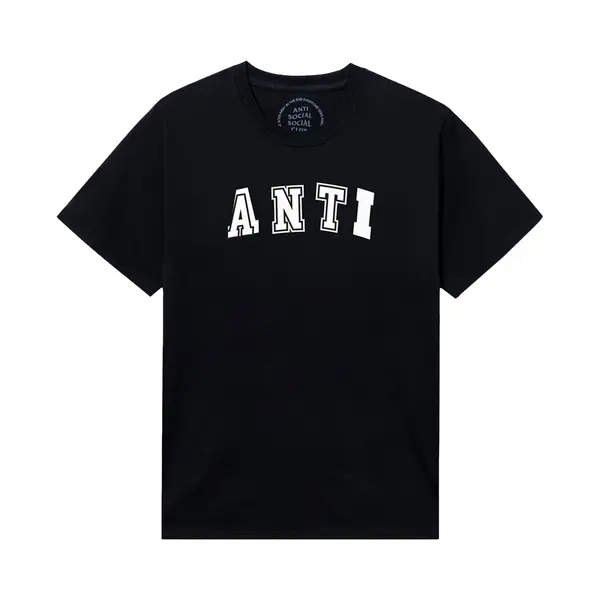 ANTI SOCIAL SOCIAL CLUB X 2 Tone Anti College Tee - Black