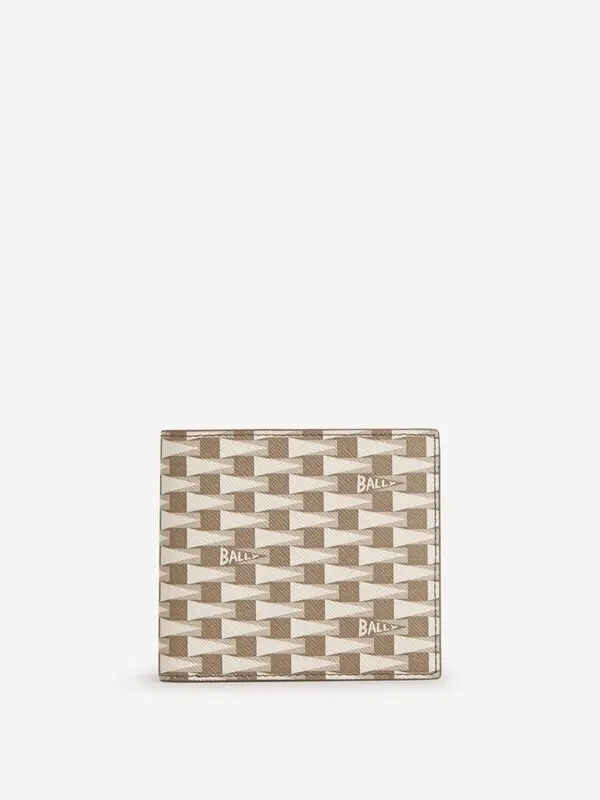 Bally Logo Printed Wallet - Brown