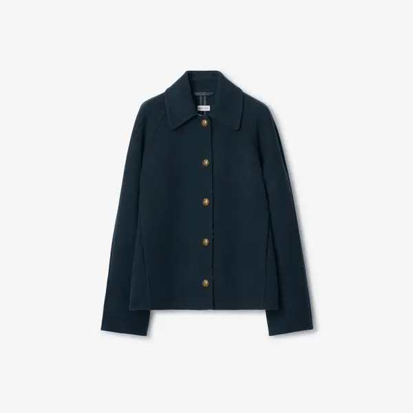 Burberry Wool Barn Jacket - Pilot Blue