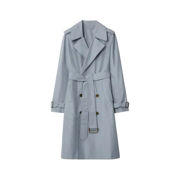 Burberry Long Silk Trench Coat