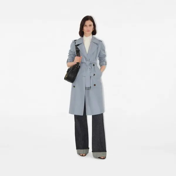 Burberry Long Silk Trench Coat