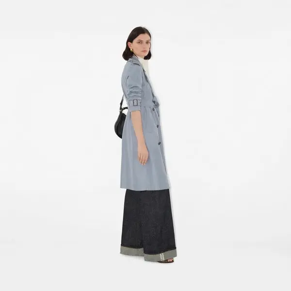 Burberry Long Silk Trench Coat