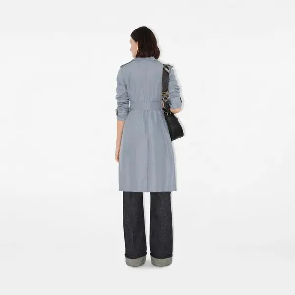 Burberry Long Silk Trench Coat