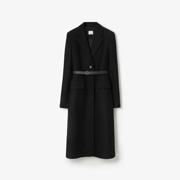 Burberry Camel Hair Wool Tailored Coat