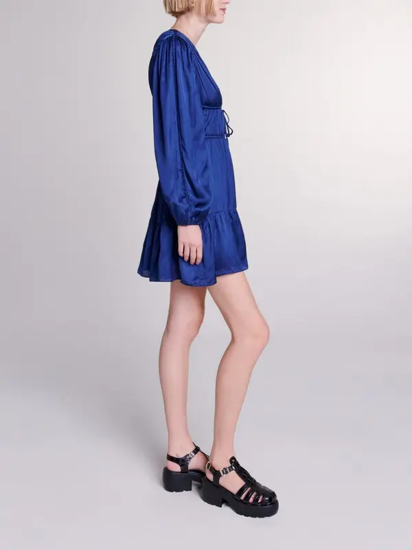 Maje Satin-look Short Dress