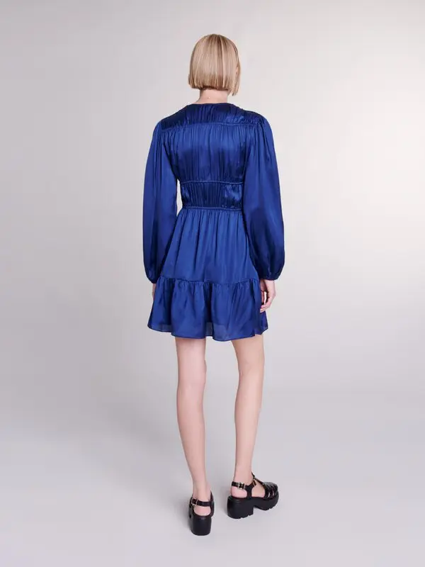 Maje Satin-look Short Dress