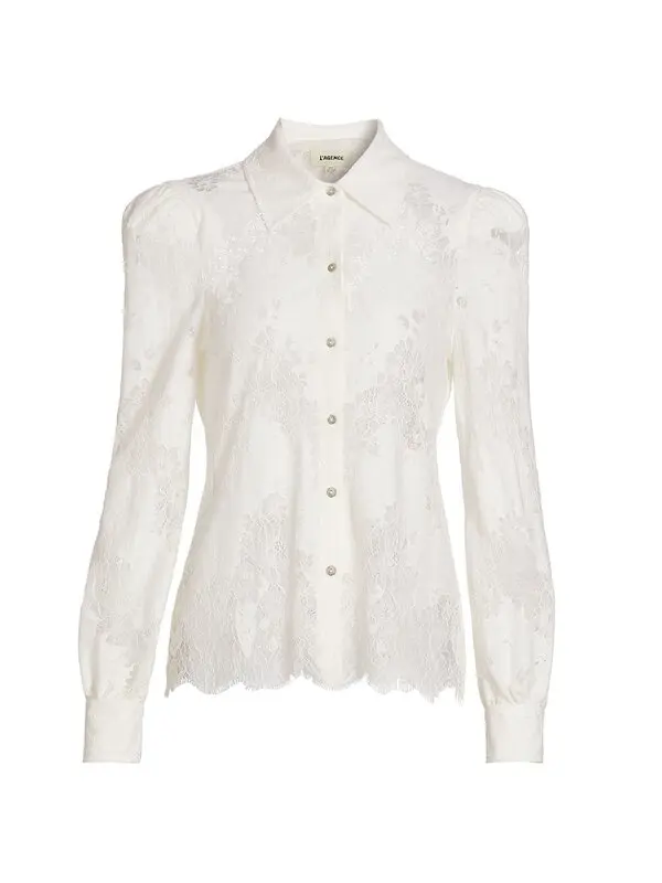 L'Agence Jenica Floral Lace Blouse