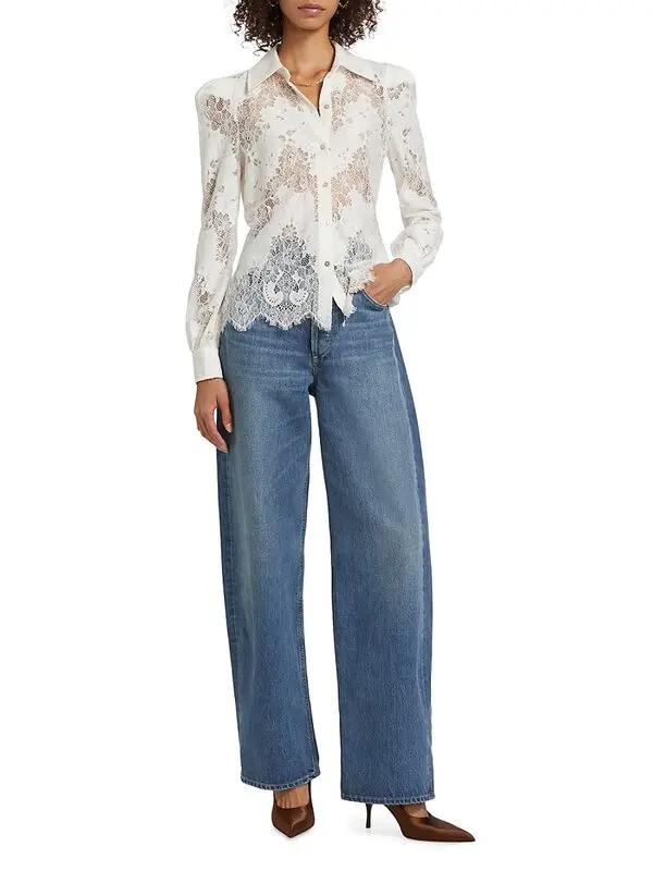 L'Agence Jenica Floral Lace Blouse