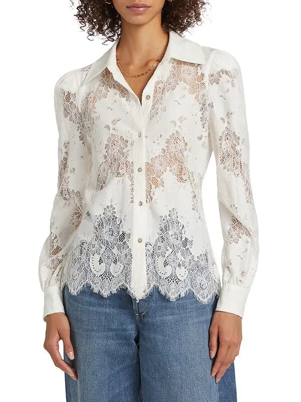 L'Agence Jenica Floral Lace Blouse