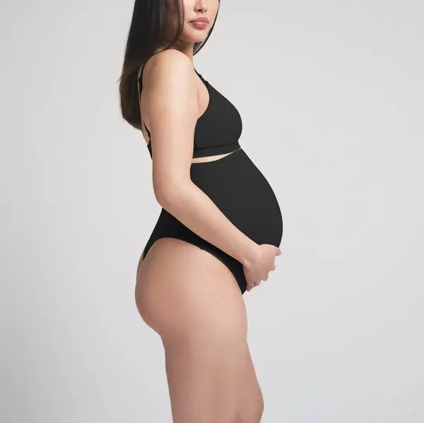 SKIMS Fits Everybody Maternity High Waisted Thong - Onyx
