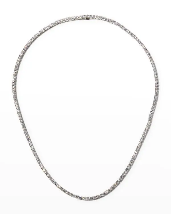 Memoire 18k Diamond Line Necklace
