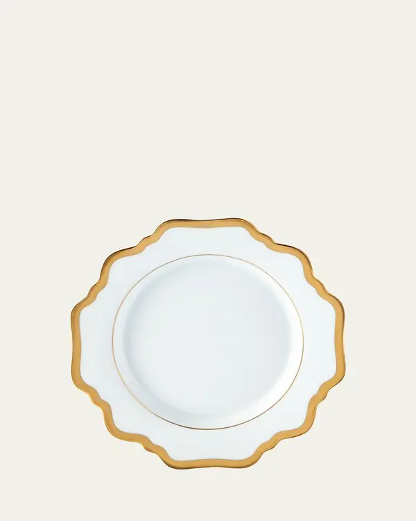 ANNA WEATHERLEY With Gold" Bread & Butter Plate - Antique White