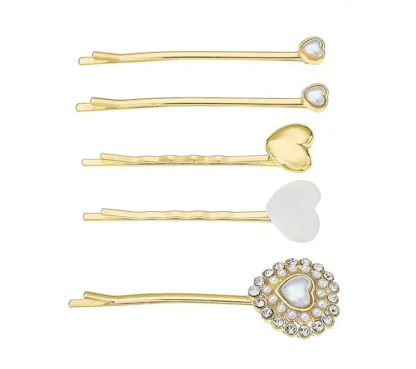 Ettika Set Of 5 Assorted Hair Pins - One-color
