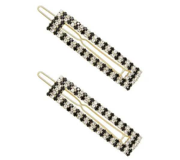 Ettika Set Of Crystal Barrettes - One-color