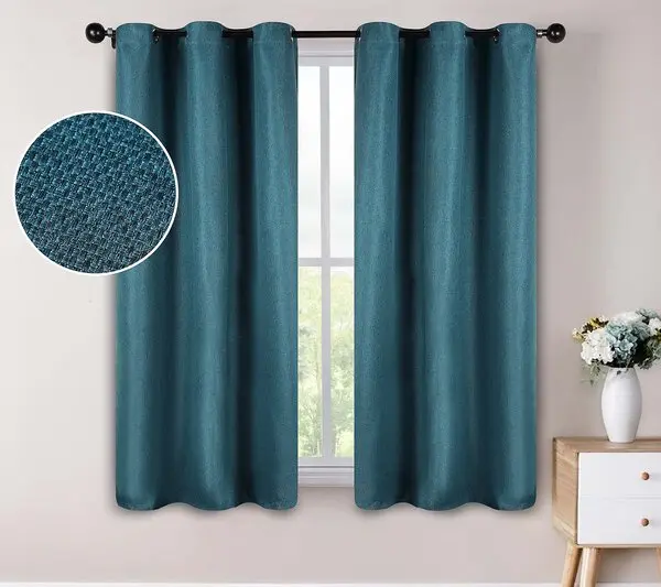SUPERIOR Jaxon Textured Blackout Curtain S/2 Pa Nels, 42x63 - One-color