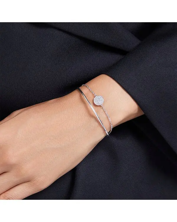 SWAROVSKI Sublima Chain Bangle Bracelet - Silver