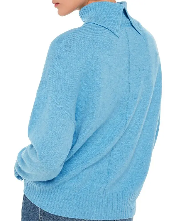 Whistles Chest Pocket Turtleneck Sweater
