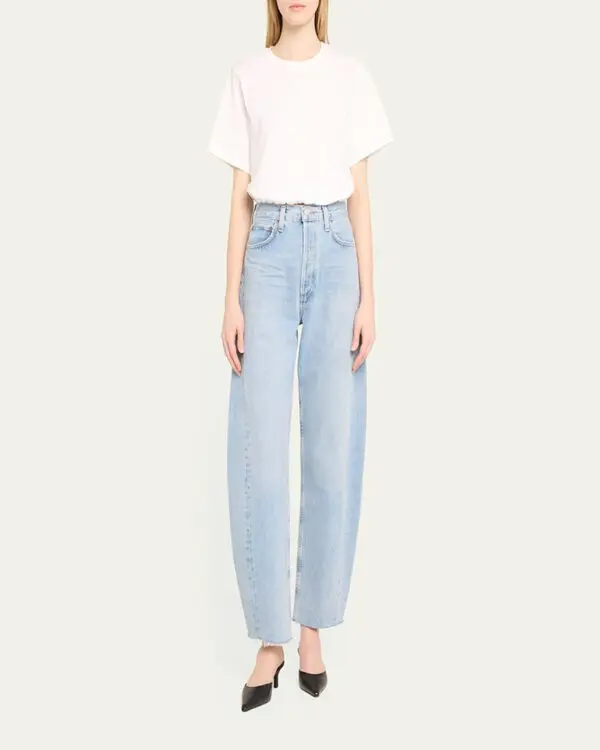 AGOLDE Luna Barrel Leg Jeans - Void Lt Indigo