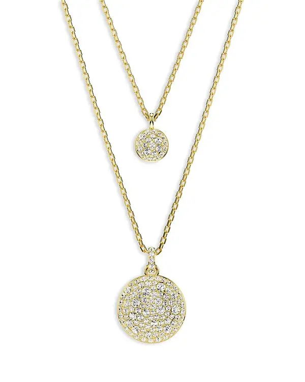 SWAROVSKI Sublima Layered Pendant Necklace - Gold