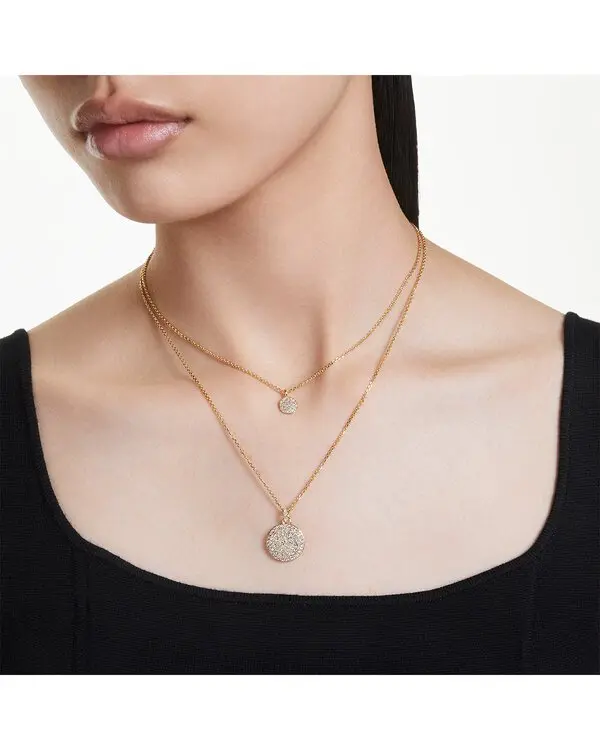 SWAROVSKI Sublima Layered Pendant Necklace - Gold