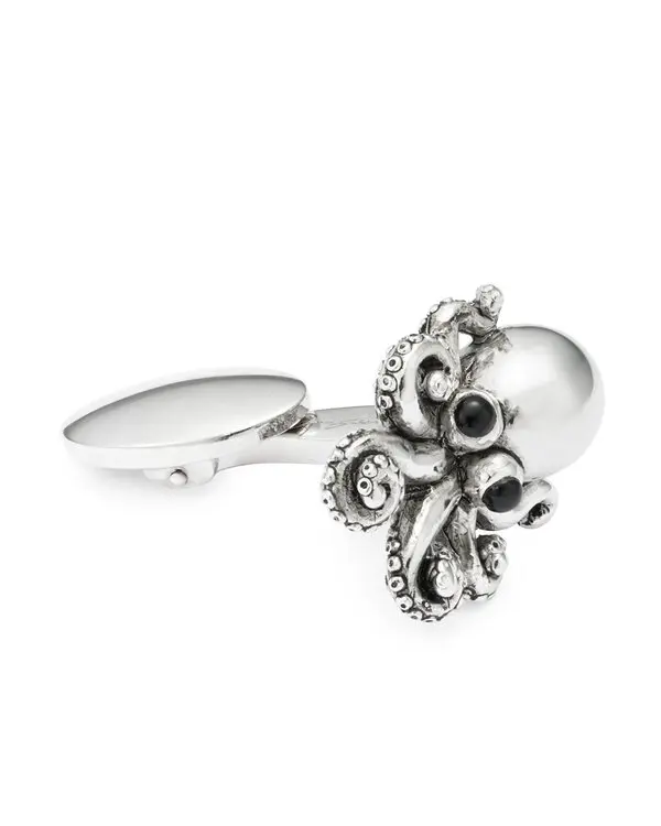 JAN LESLIE Sterling Octopus Cufflinks