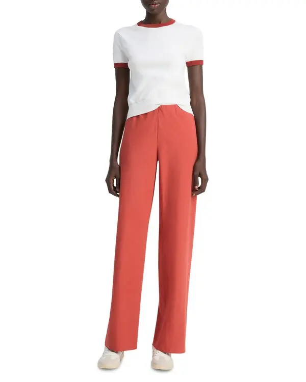 Vince Wide Leg Trousers - Terra