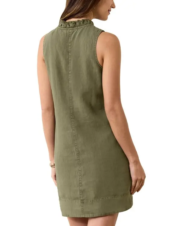 Tommy Bahama Two Palms Double Ruffle Linen Dress