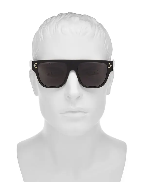 Dior Cd Diamond S6i Square Sunglasses, 55mm - Black/Gray  display picture 3