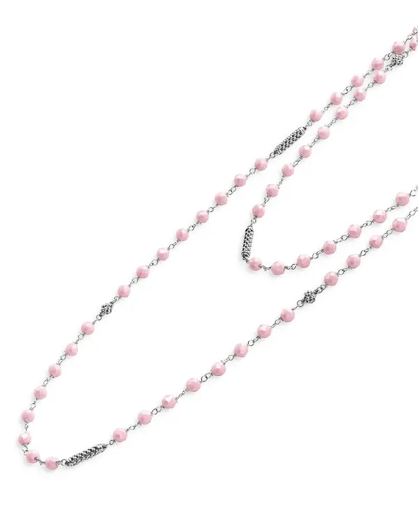 Lagos Sterling Silver Caviar Icon Station Necklace