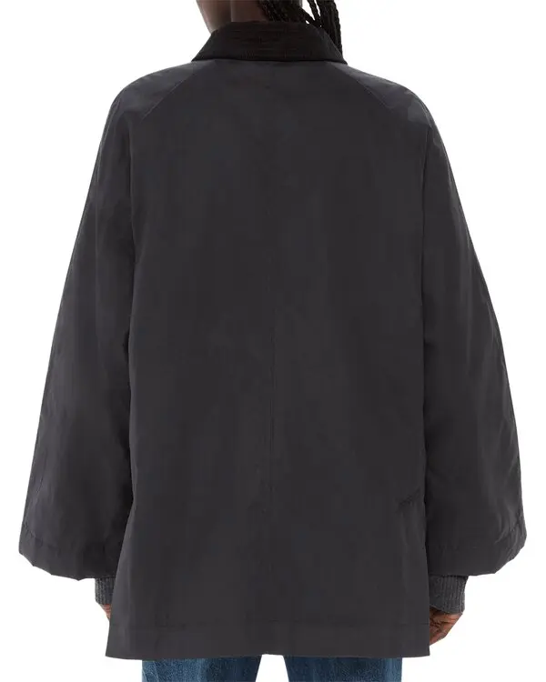 Whistles Fern Waxed Jacket - Black