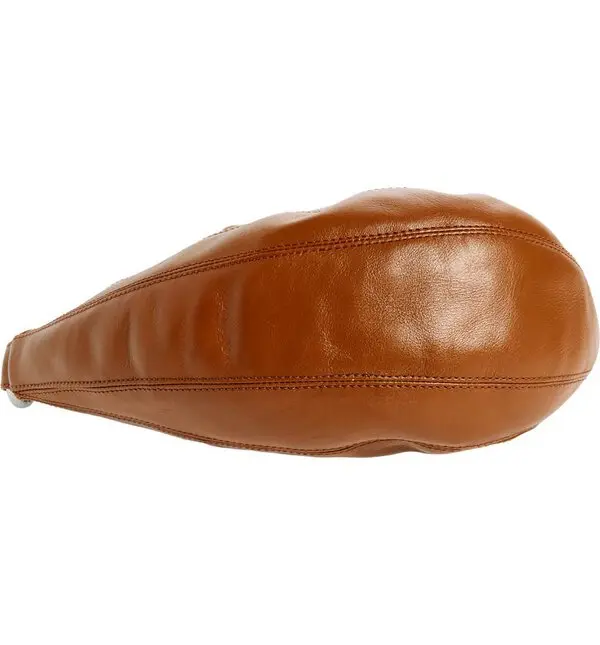 Dries Van Noten Bombe Leather Sling Bag In Tan - 60% Off