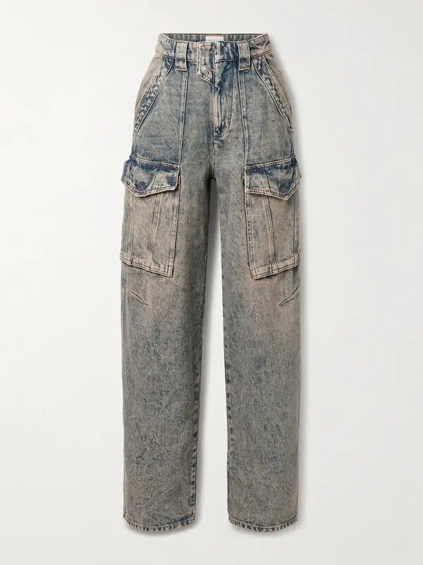 MARANT ETOILE Heilani High-rise Straight-leg Jeans
