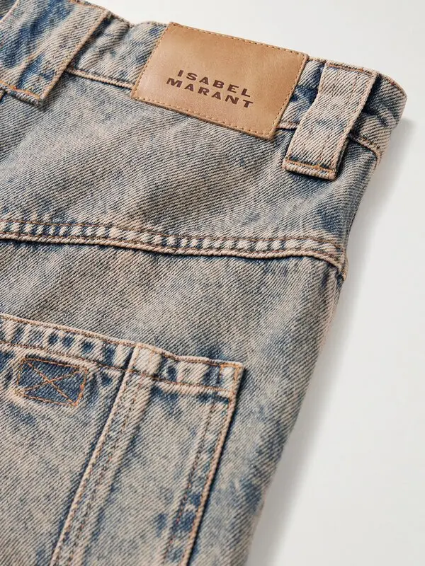 MARANT ETOILE Heilani High-rise Straight-leg Jeans