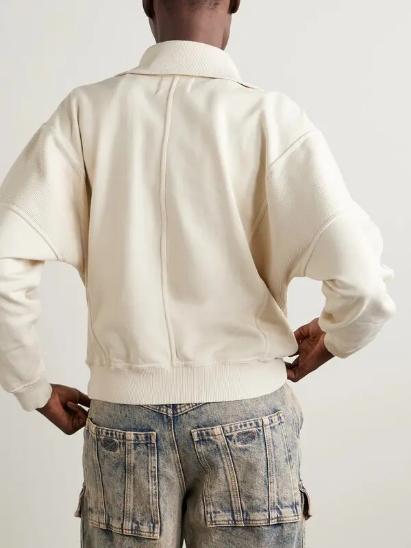 MARANT ETOILE Phenix Cotton-jersey Sweatshirt - Ecru