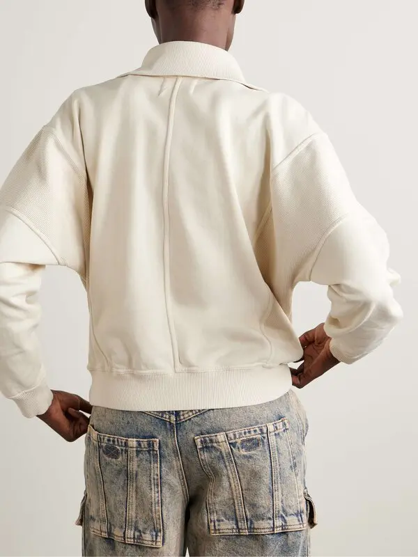 MARANT ETOILE Phenix Cotton-jersey Sweatshirt - Ecru