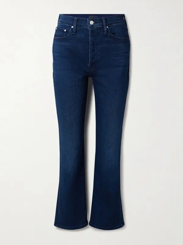 MOTHER Net Sustain The Tripper Ankle High-rise Flared Jeans